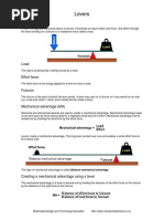 Understanding Levers in Physics | PDF | Lever | Force