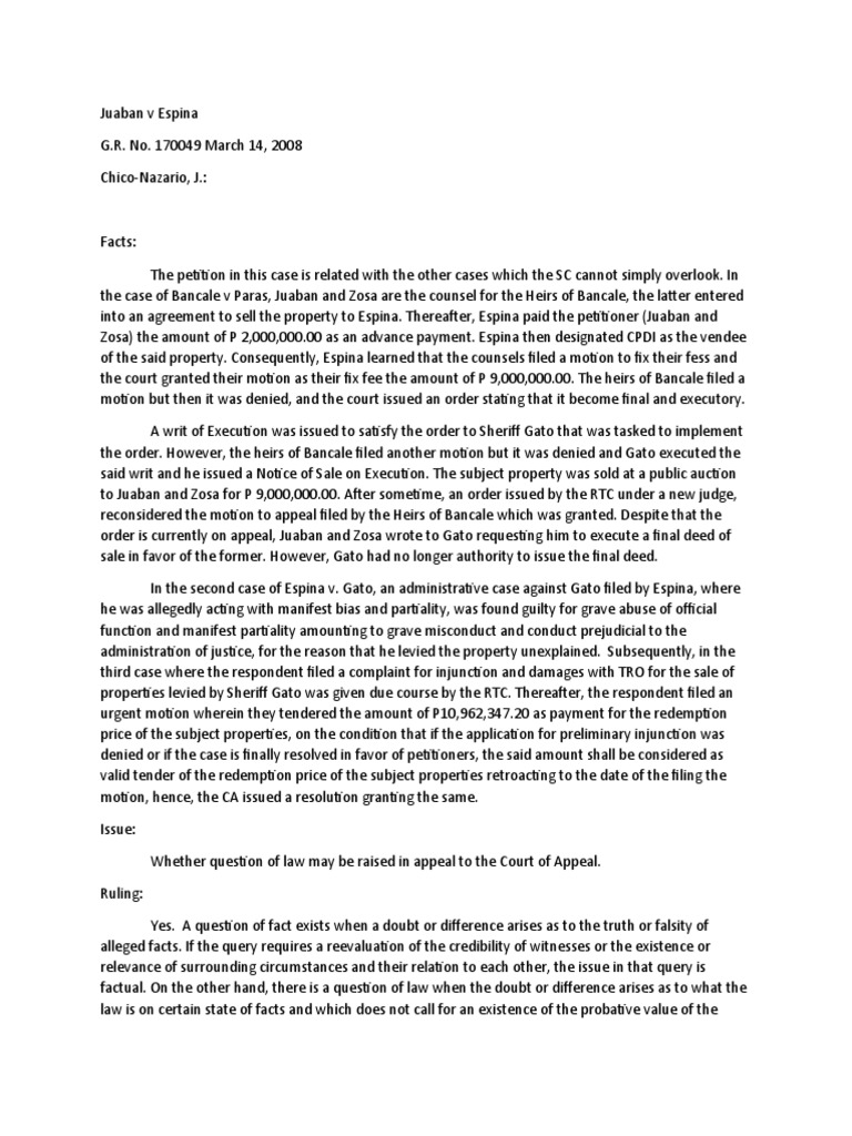 Juaban V Espina | PDF