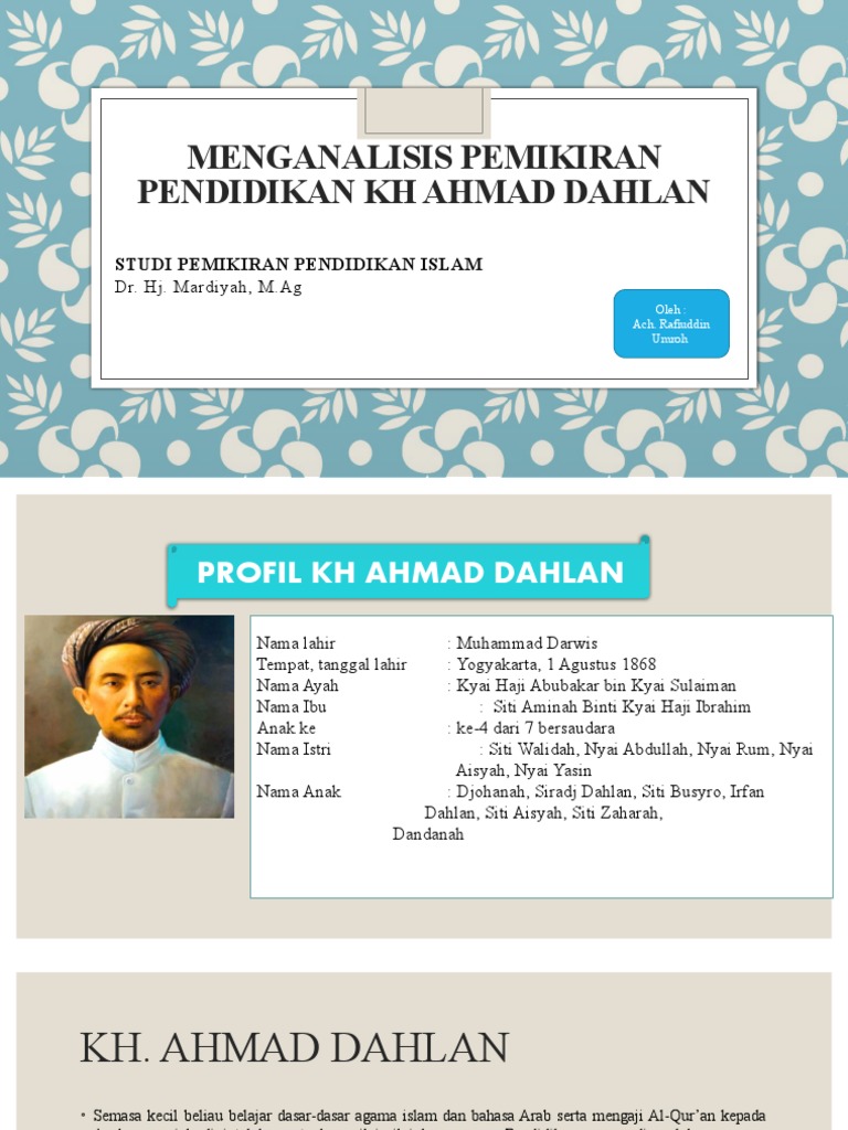 KH Ahmad Dahlan | PDF | Agama & Spiritualitas