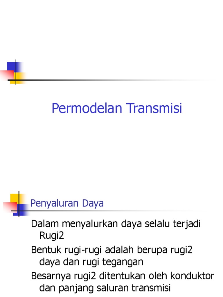 4.pemodelan Saluran Transmisi | PDF