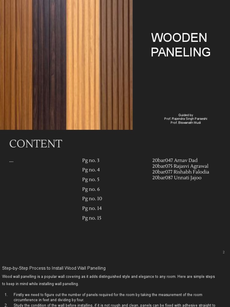 BCT Wooden Panelling | PDF | Plywood | Industrial Processes