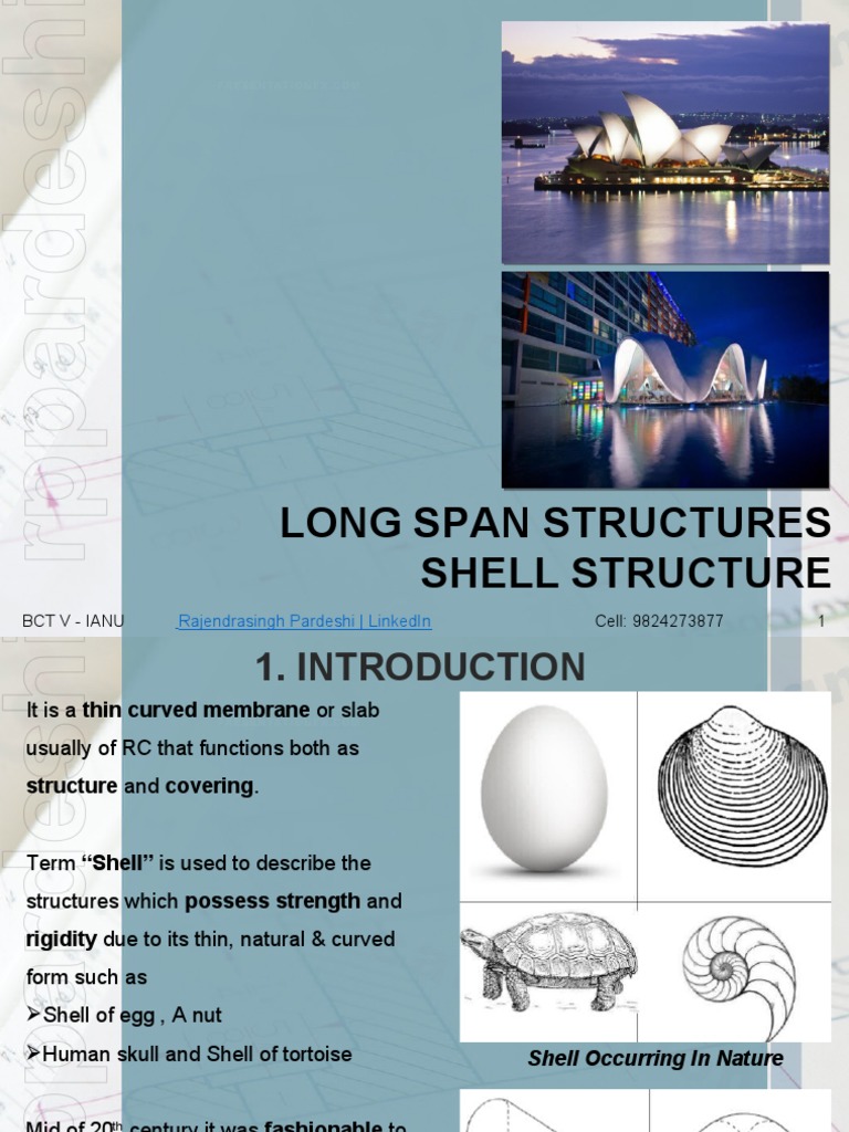 Shell Structure - Final | PDF | Vault (Architecture) | Dome