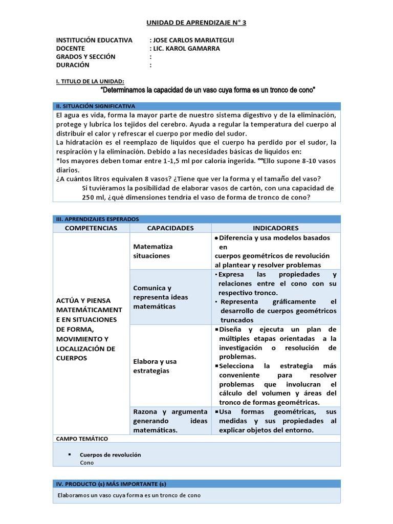 Mat5 U3 | PDF | Geometría | Volumen