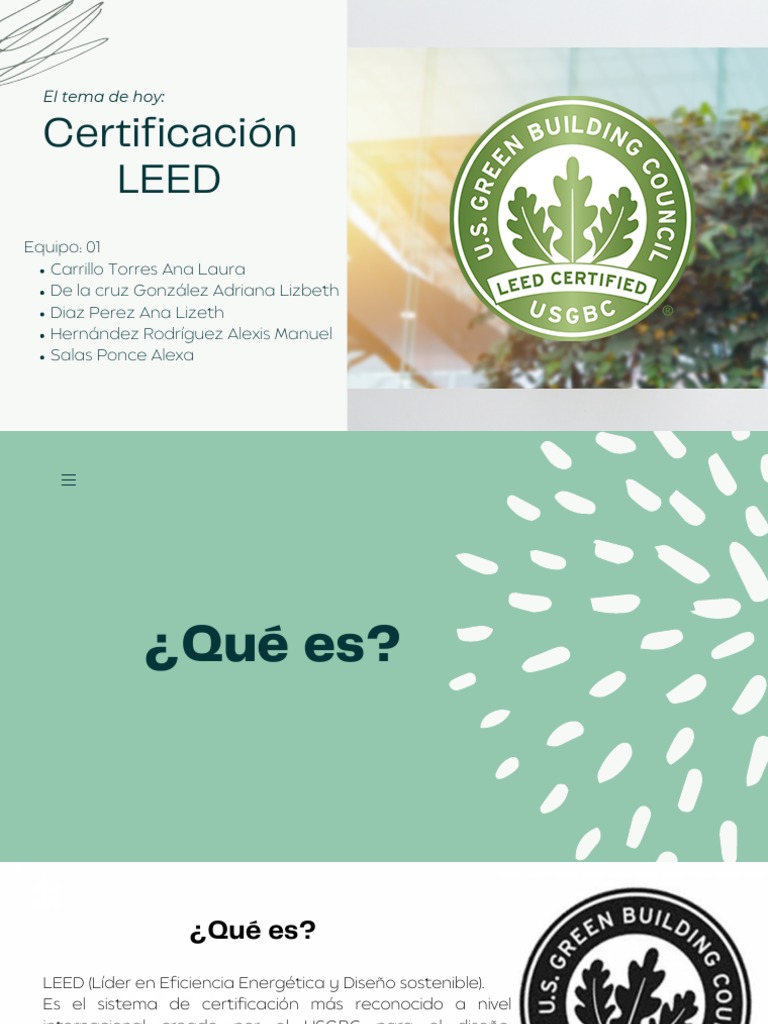 Certificación LEED | PDF | Naturaleza | Entorno natural