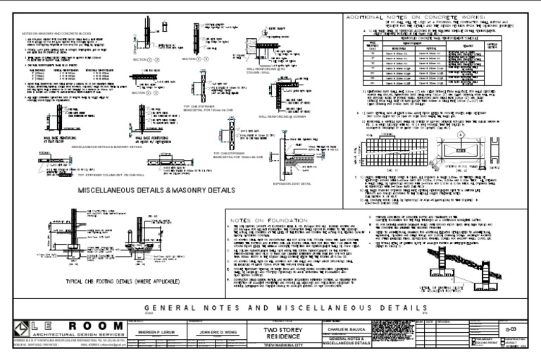 Struct - Baluca Project-S-3 | PDF | Masonry | Architectural Design