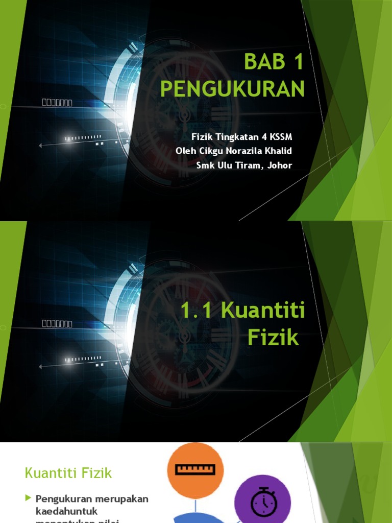 Fizik t4 KSSM Bab 1 Pengukuran Zila Khalid ) | PDF