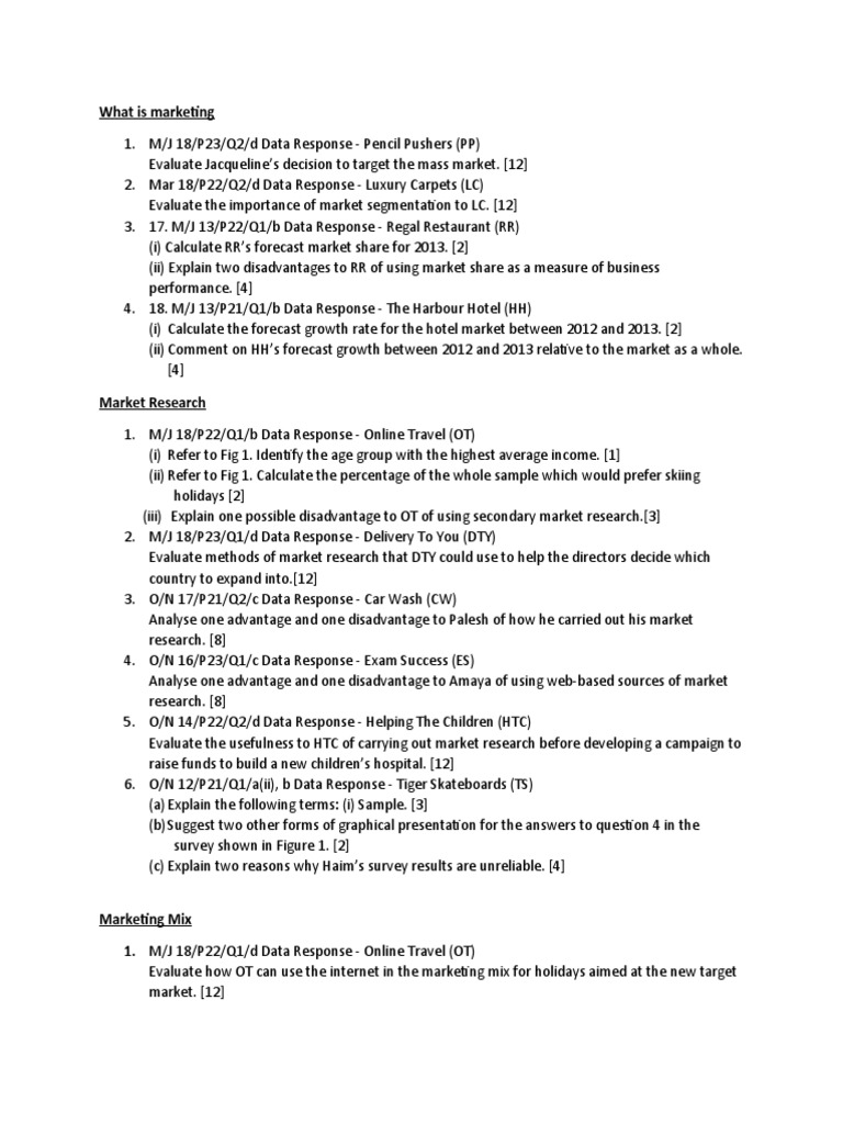 p2 Marketing Important Topical Practice | PDF | Business Process | Business
