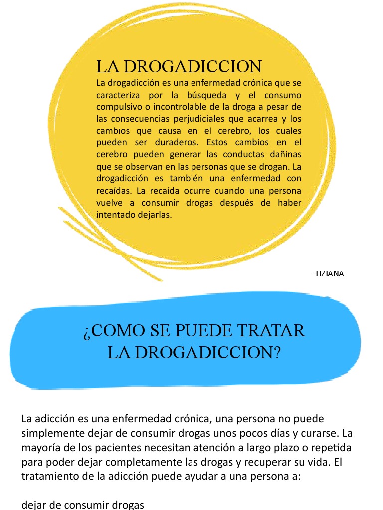 La Drogadiccion | PDF | La dependencia de sustancias | Drogas