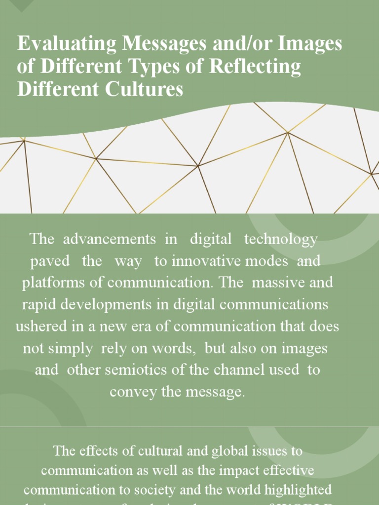 Evaluating Messages Purposive Communication | PDF | Semiotics | Communication