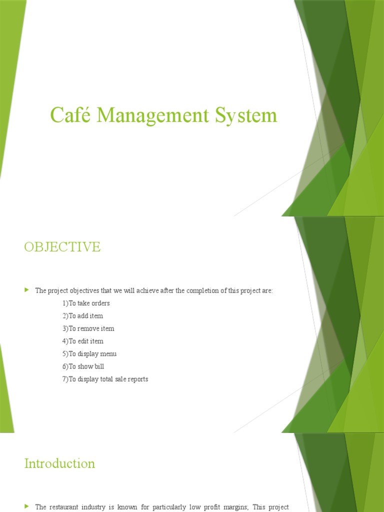 Café Management System | PDF | Databases | Business