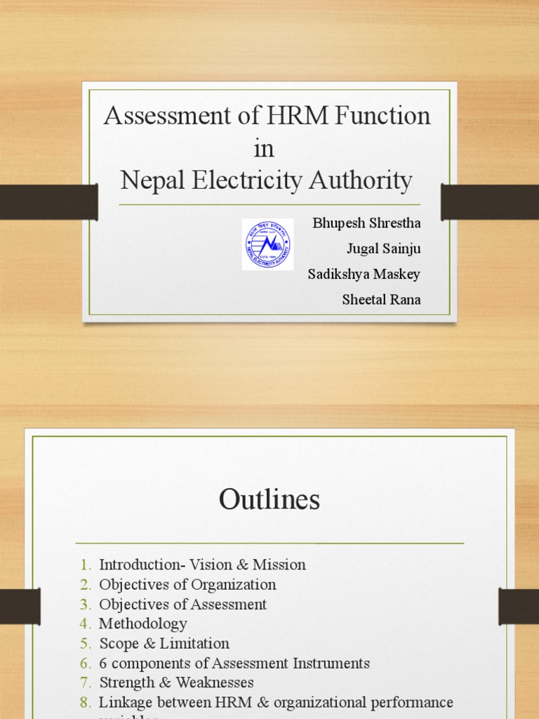 Assessment of HRM Function of Nepal Electricity Authority | PDF | Human Resource Management ...