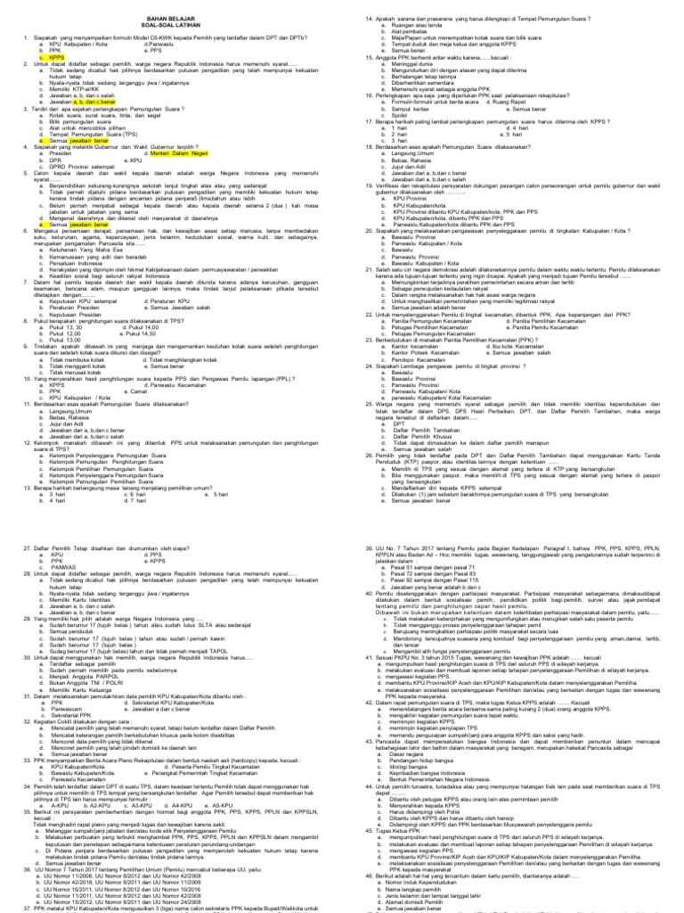Soal KPU | PDF