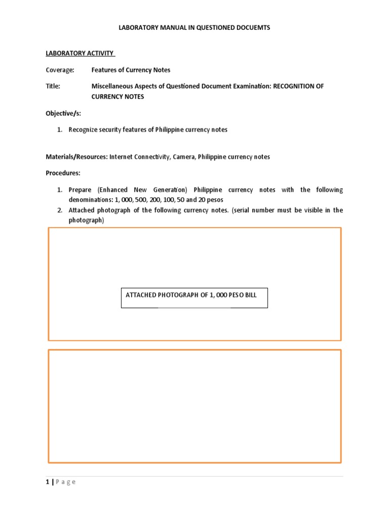 Currency Note Security Features Guide | PDF | Photograph | Mexican Peso