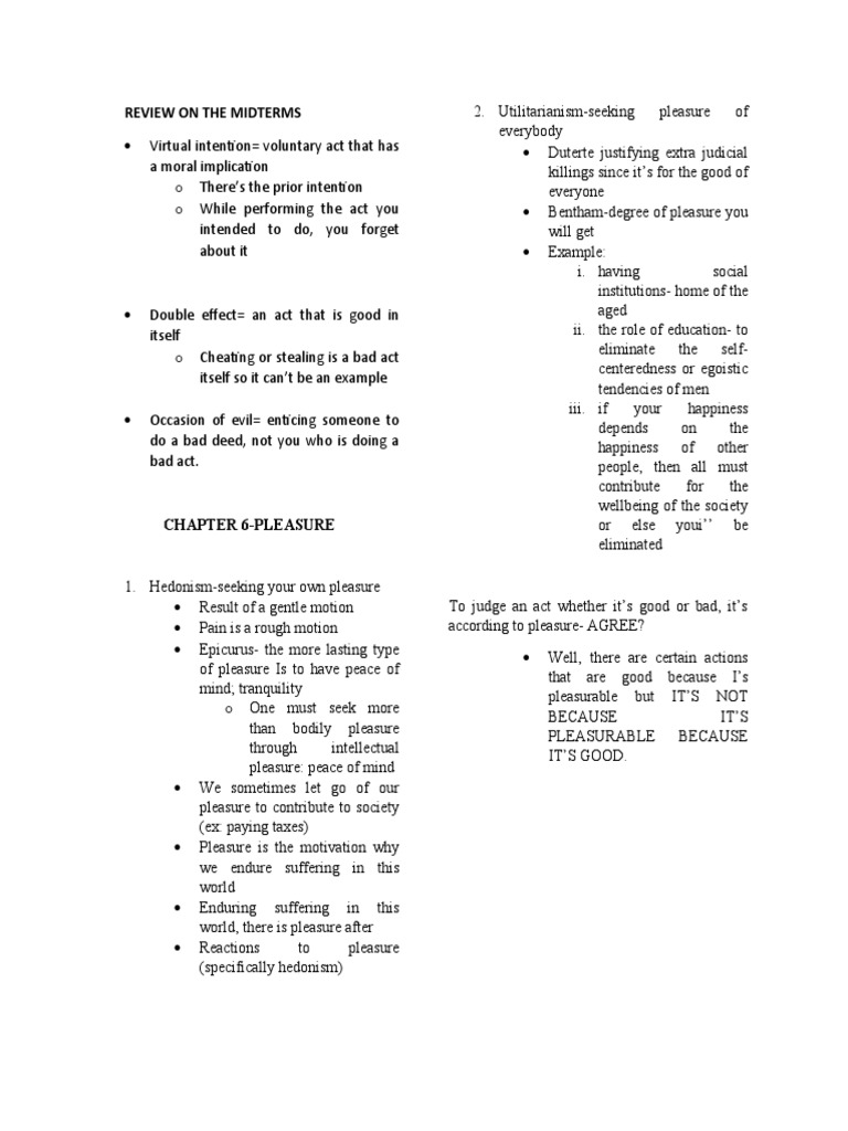 Chapter 6 - Pleasure | PDF | Pleasure | Hedonism