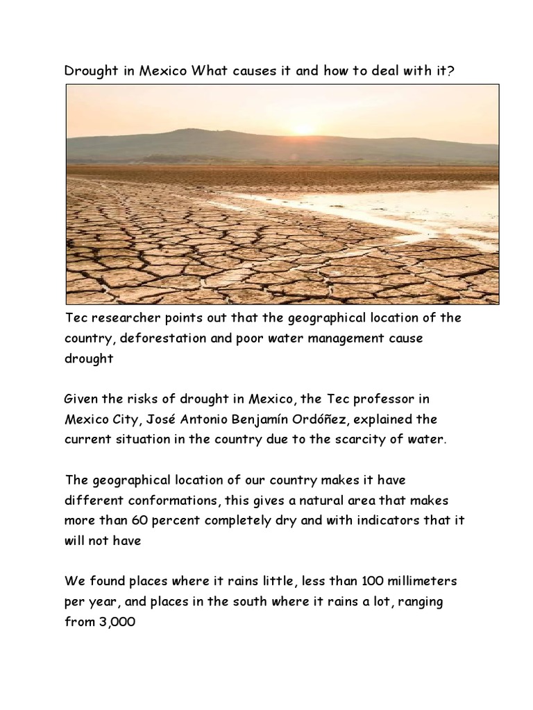 Noticias en Inglés Sobre La Sequía Del Agua | PDF