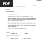 APU Purge Declaration Certificate | PDF