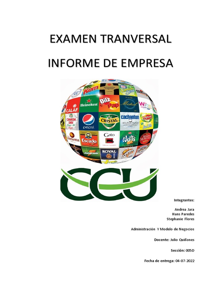 Ccu Examen Transversal | PDF | Marketing | Gestión de recursos humanos