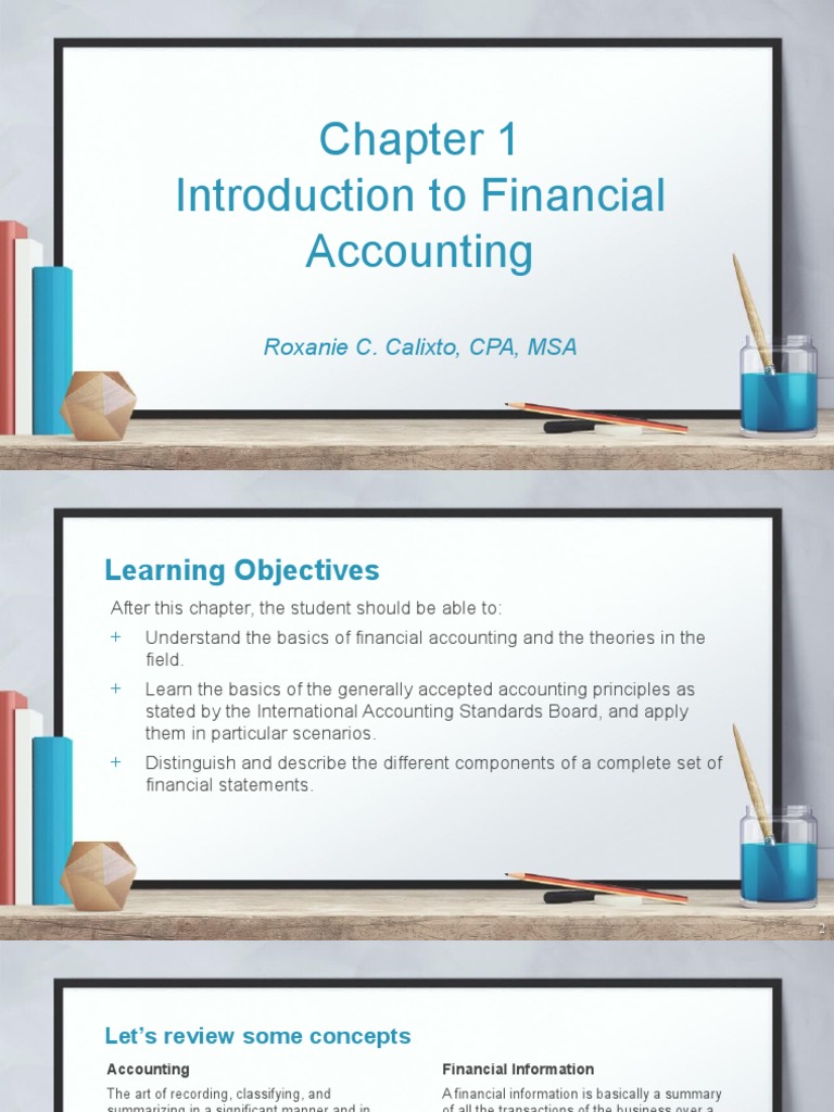 Introduction to Financial Accounting | PDF | Financial Statement ...