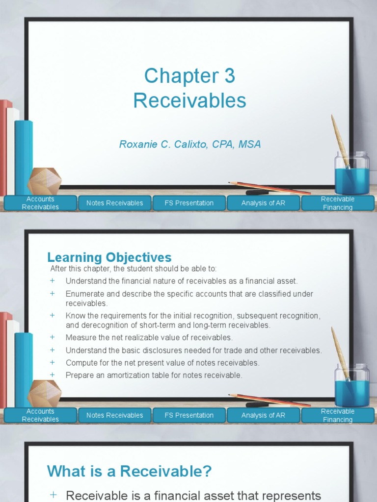 Chapter 3 - Receivables | PDF | Present Value | Economies