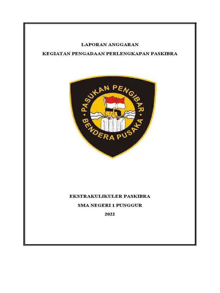 Laporan Pengadaan Perlengkapan Paskibra | PDF Laporan Pengadaan Perlengkapan Paskibra | PDF
