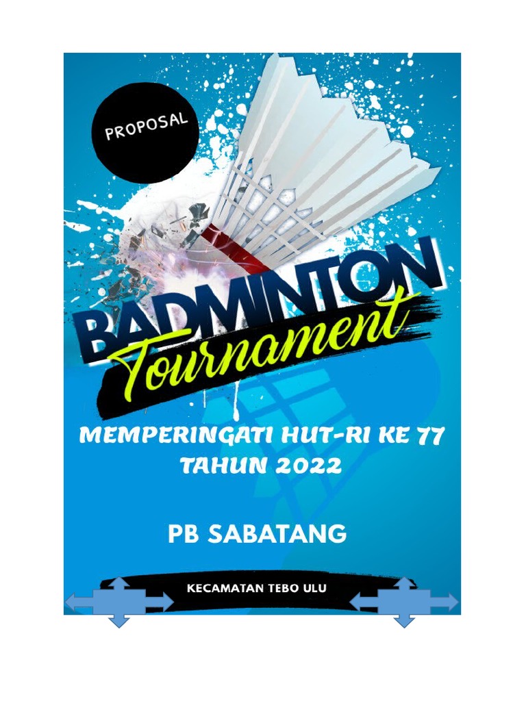 Proposal Turnamen Badminton | PDF
