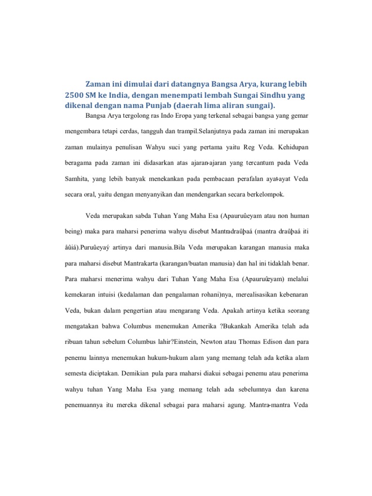 Zaman Weda | PDF
