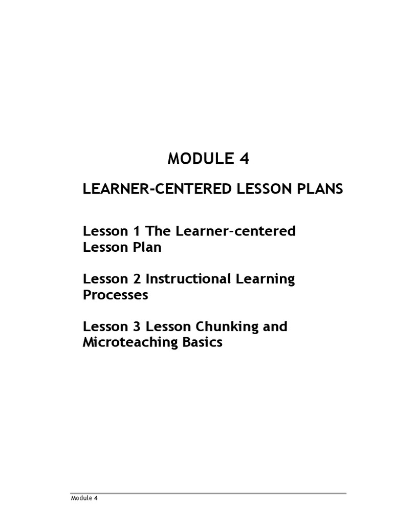 Module 4 Lesson 1 FLCT | Download Free PDF | Lesson Plan | Teachers