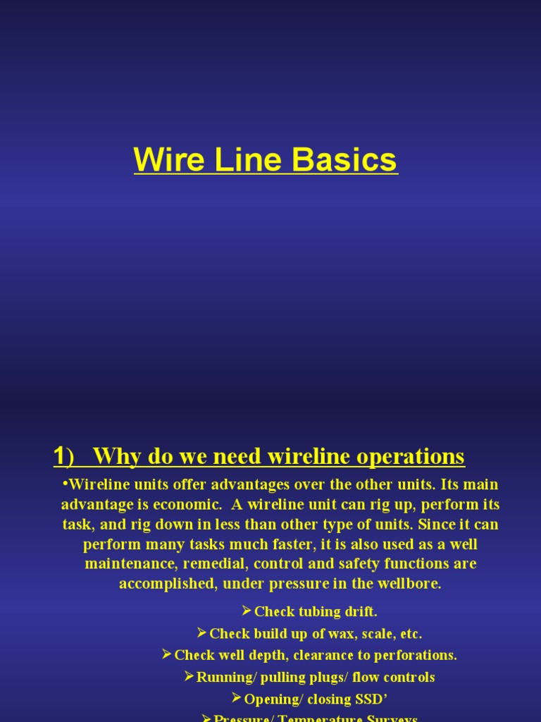 BASIC Wireline (Narong T) | PDF | Mechanical Engineering | Manufactured Goods