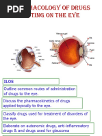 Miotics and Mydriatics | PDF | Ophthalmology | Human Eye