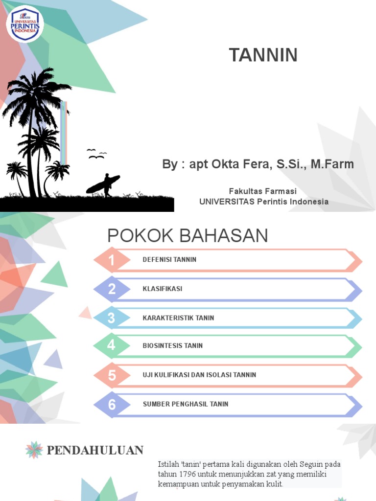 Tanin Dan Sumber Penghasil Tanin | PDF