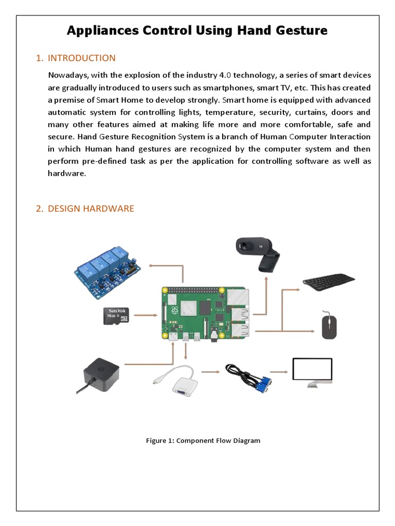 Gesture Control Report | PDF | Raspberry Pi | Computer Keyboard