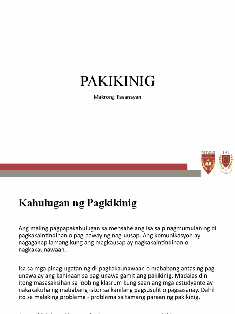 Pakikinig | PDF