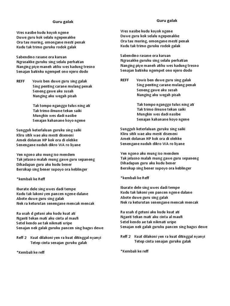 Paduan Suara Guru Galak | PDF