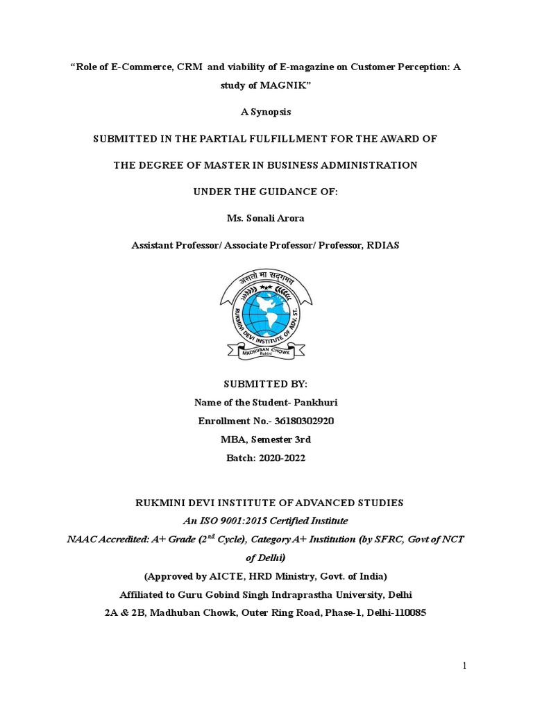 Magnik Final - Docx 1 PDF | PDF | Market Segmentation | Newspapers