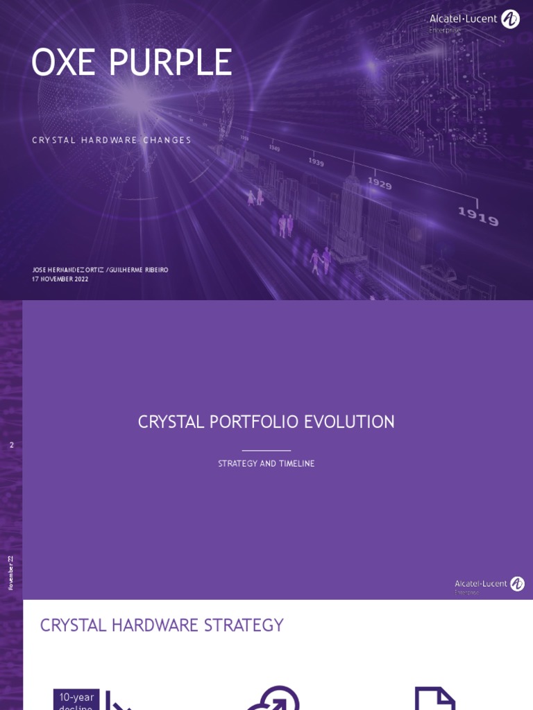 OXE Crystal HW Evolution | PDF
