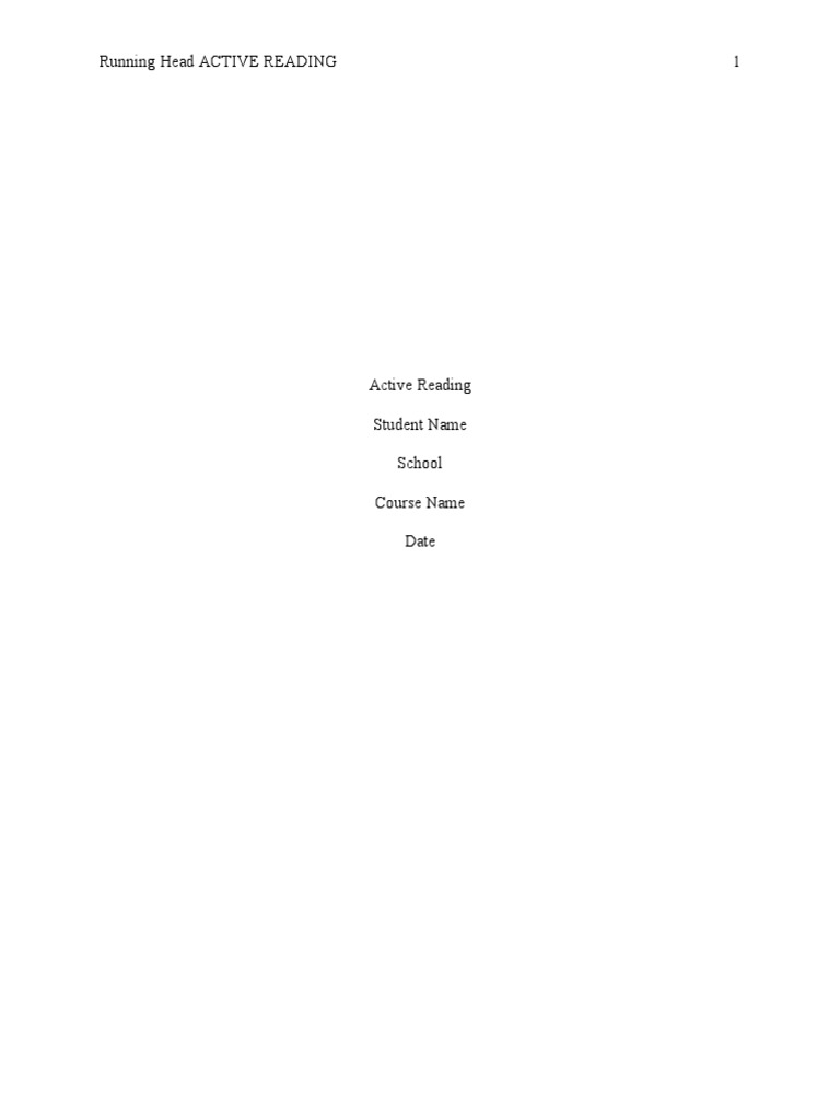 Active Reading Annotating | PDF