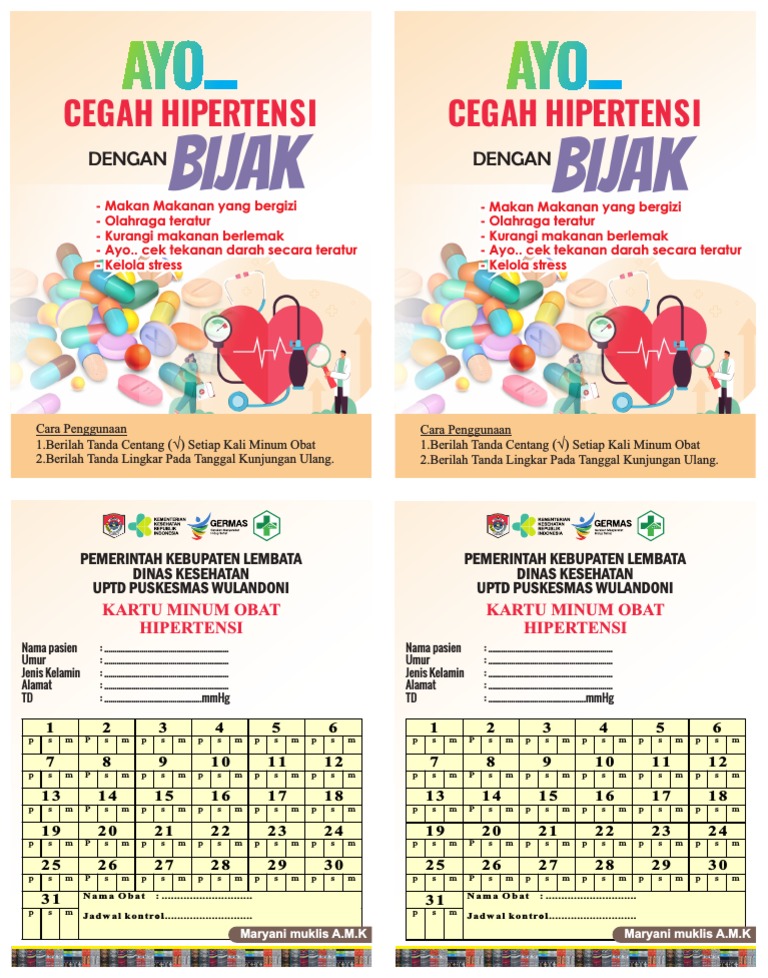 Kartu Minum Obat | PDF