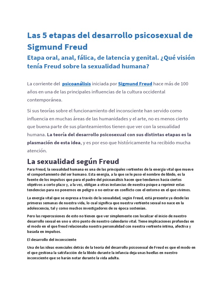 Documento 2 | PDF | Sigmund Freud | Libido
