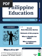 Ra 10533 K-12 Law | PDF