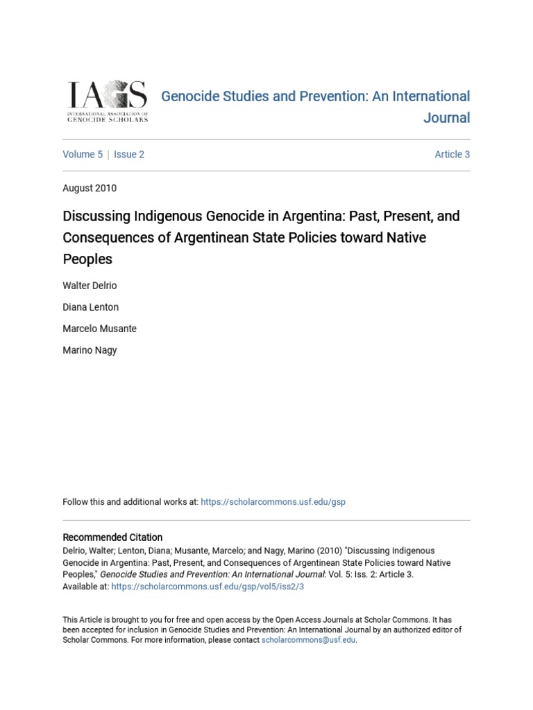 Discussing Indigenous Genocide in Argentina | PDF | Genocides