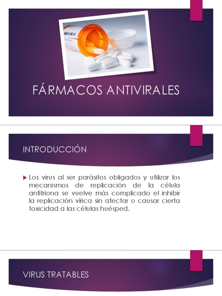 Clasificación de Fármacos Antivirales | PDF | Droga antiviral | Virus