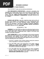 Sample Retainer Contract | PDF | Attorney's Fee | Lawyer