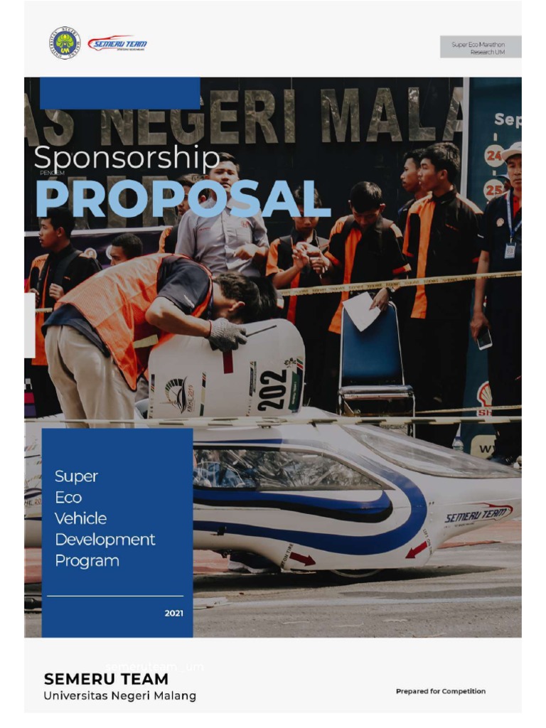 Proposal Sponsorship Semeru Team 2021 | PDF