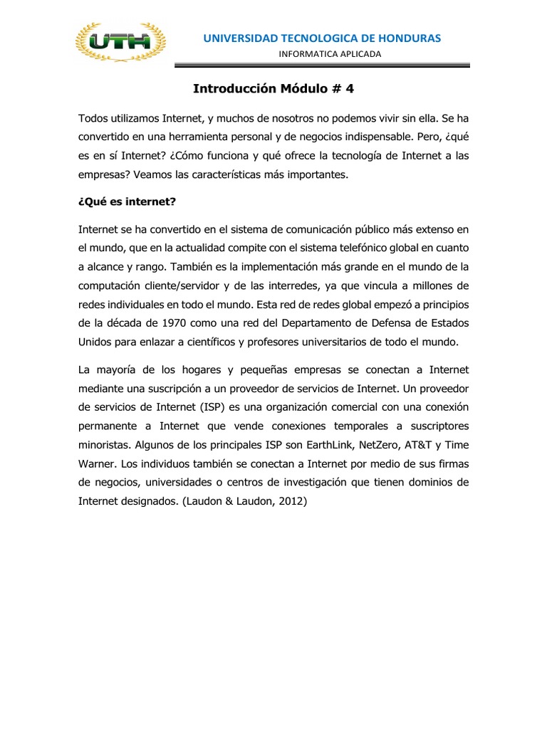 Introduccion Modulo 4 | PDF