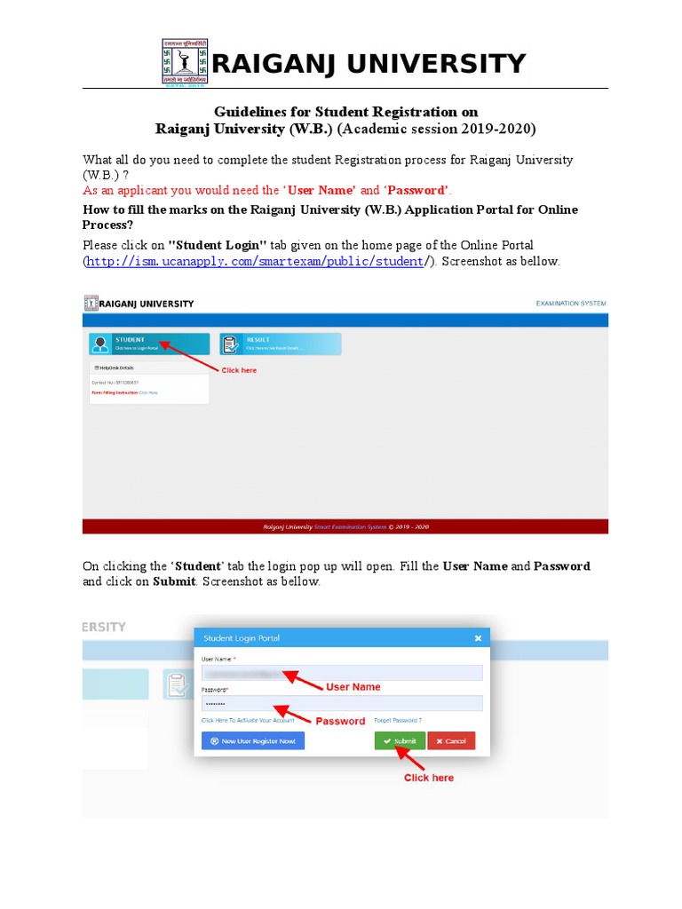 Guideline RGU Student Registration | PDF | Screenshot | Information Technology Management