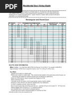 Field Duct Sizing Chart | PDF | Duct (Flow) | Tools