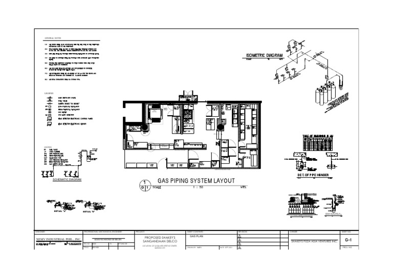 Gas Piping System Layout: Isometric Diagram | PDF | Pipe (Fluid Conveyance) | Fluid Dynamics