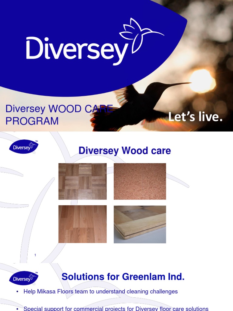 Diversey Wood Care Solutions Guide | PDF | Cleaning | Industrial Processes