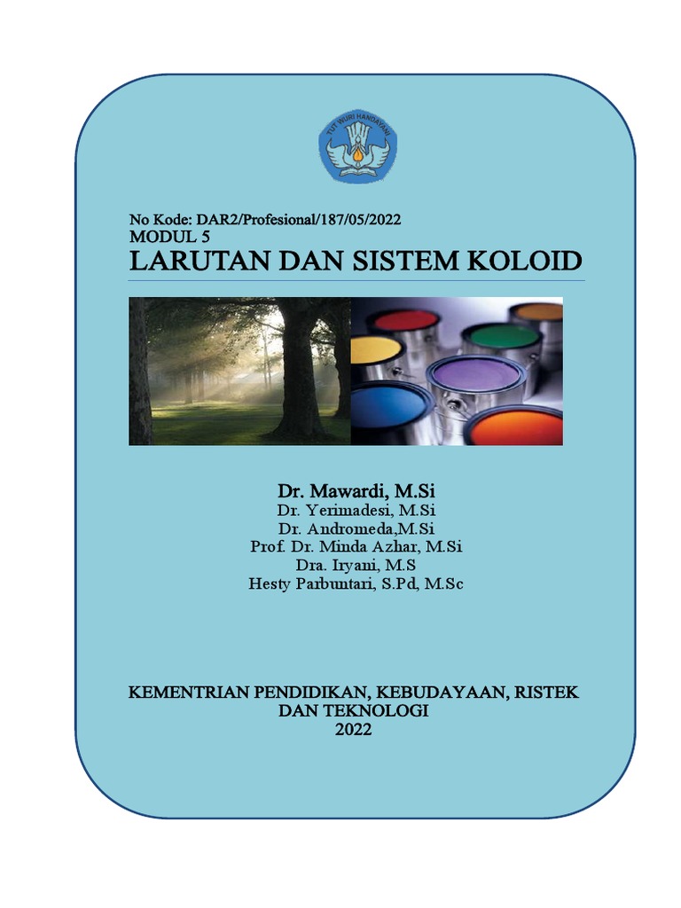 Modul Daring Kimia - 05KB4 Sistem Koloid | PDF