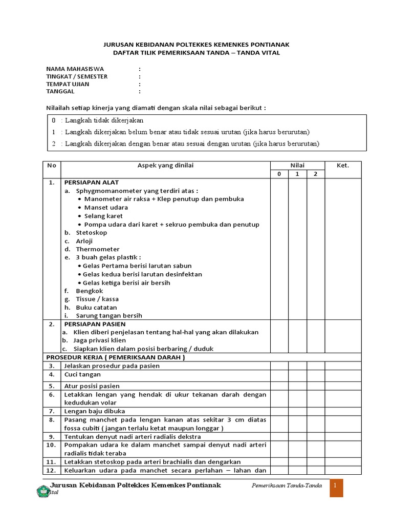 Pemeriksaan TTV | PDF